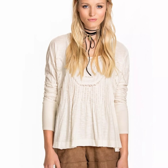 Free People | Tops | Free People New Hope Keyhole Back Swing Top In ...